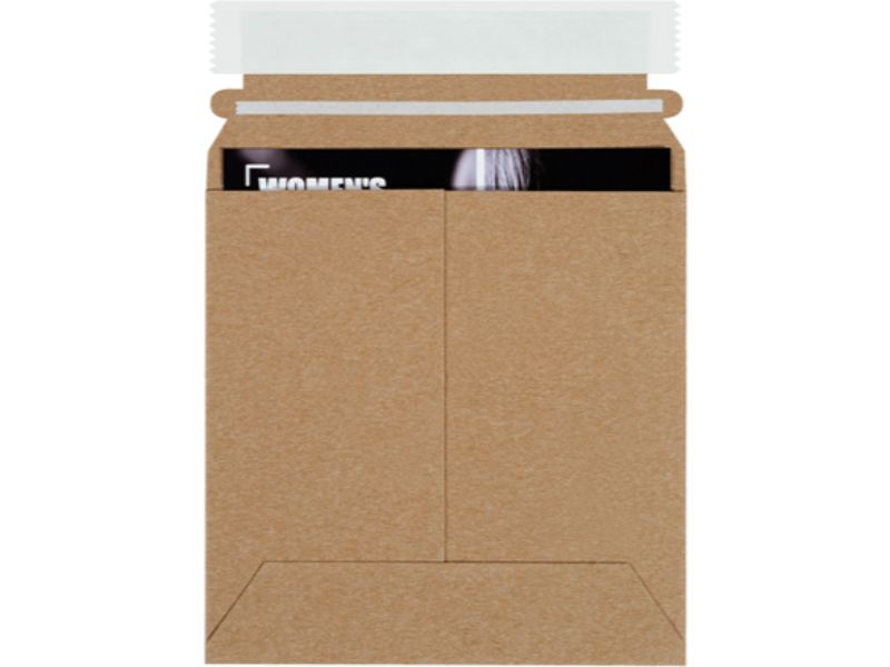 Stayflats® Kraft Flat Envelope Mailers - Self Seal