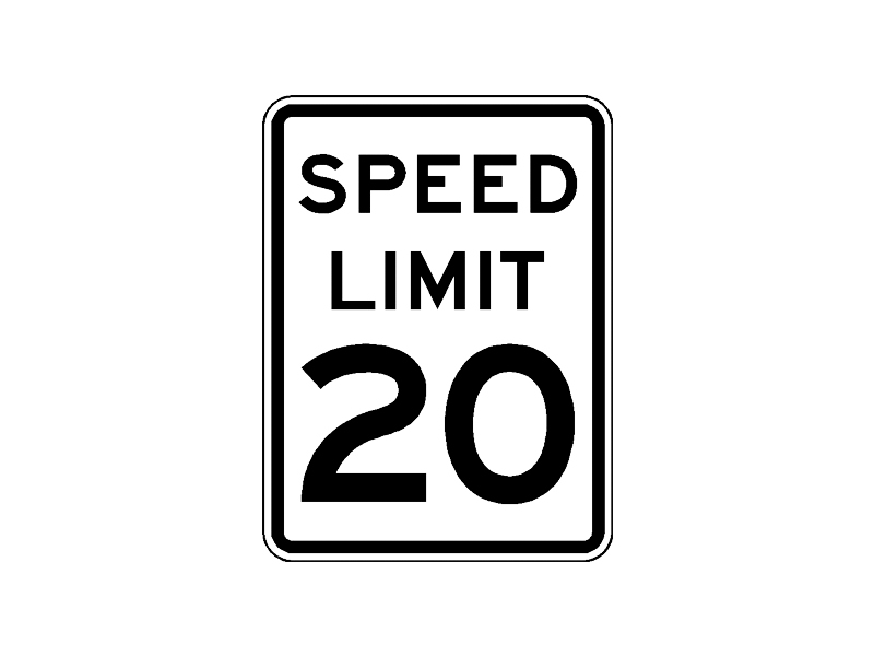 Recycled Aluminum Traffic Signs