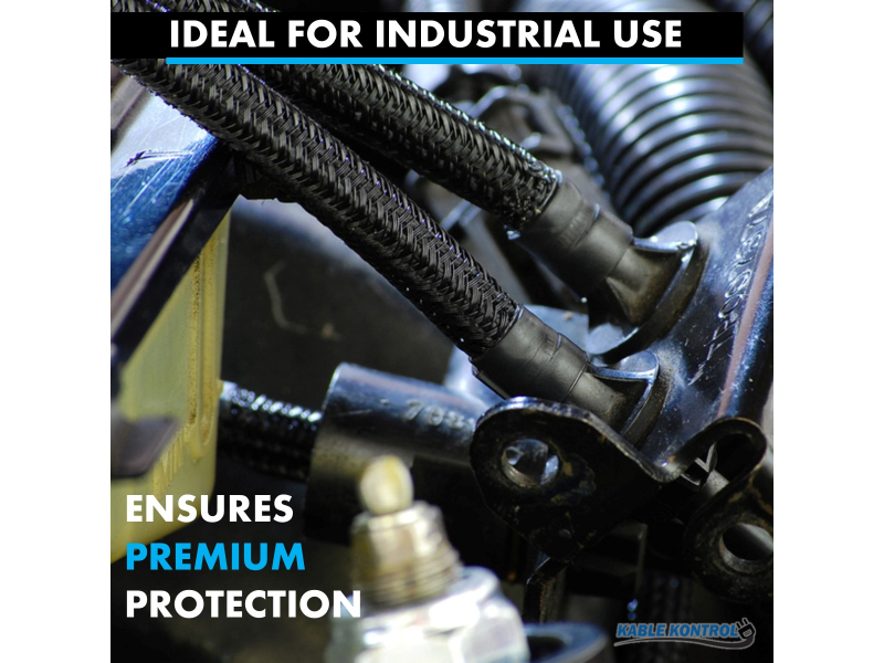 Side Entry Wrap Around Braided Sleeving | Flexible Cable Sleeve