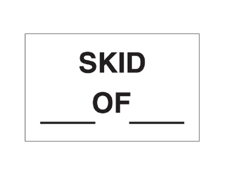 Skid___ of ___ Labels