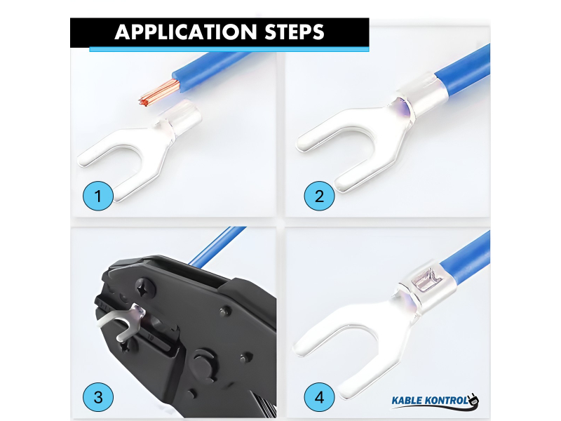Spade Connector - Electrical Wire Terminal - Male - Non Insulated