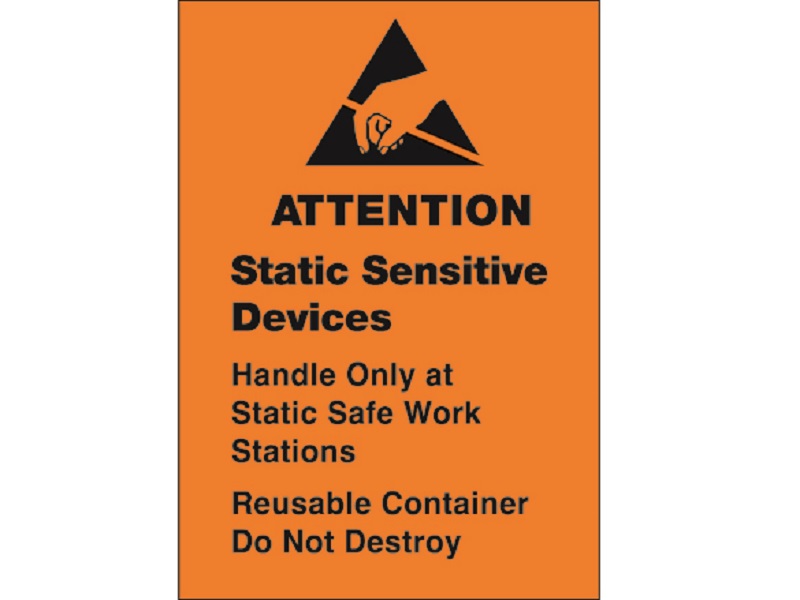 Static Sensitive Devices Labels