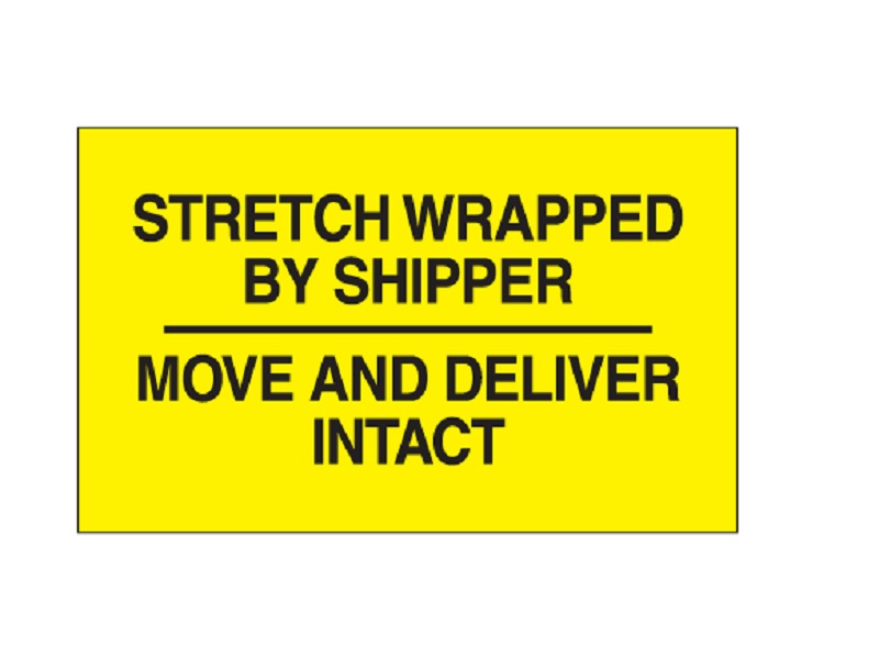 Stretch Wrapped By Shipper Labels Features