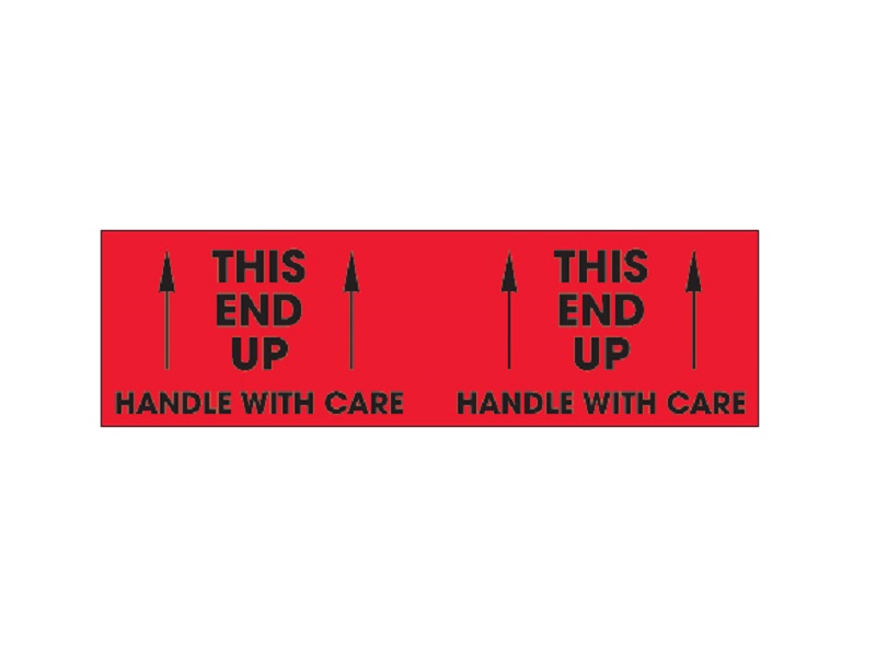 This End Up - Handle With Care Fluorescent Labels