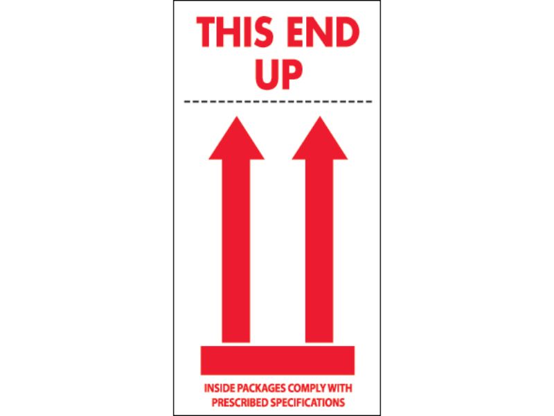 This End Up - Inside Packages Comply Arrow Labels