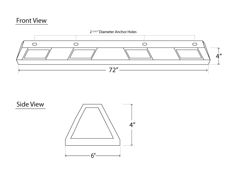 Traffic Kontrol Rubber Parking Wheel Stop Block