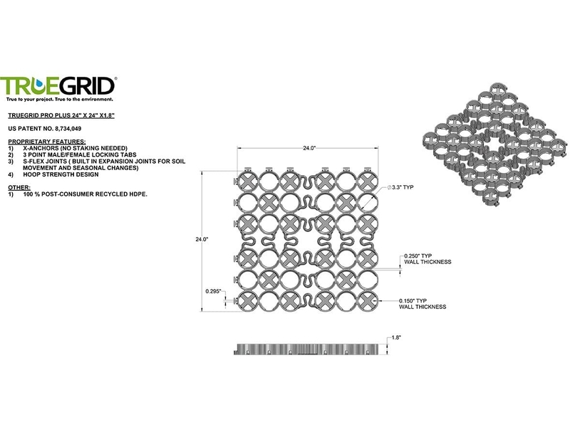 TrueGrid® Pavers | Pro-Plus Ground Stabilization Tiles