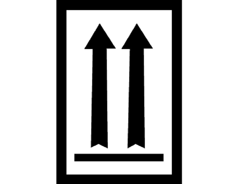 Two Black Arrows Over Black Bar Arrow Labels