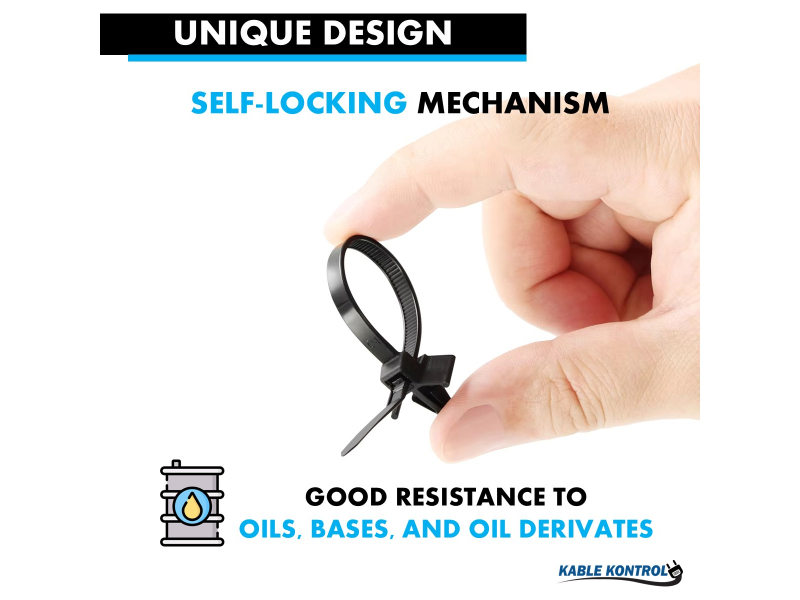 Push Mount Wing Cable Zip Ties | Weatherproof Cable Ties | Kable Kontrol®